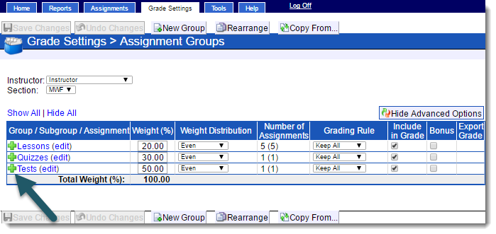 Assignment Groups